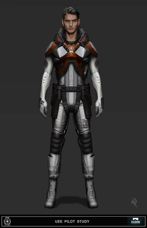 UEE Marine BDU, Flight Surgeon, UEE Naval Engineer Character Studies ...